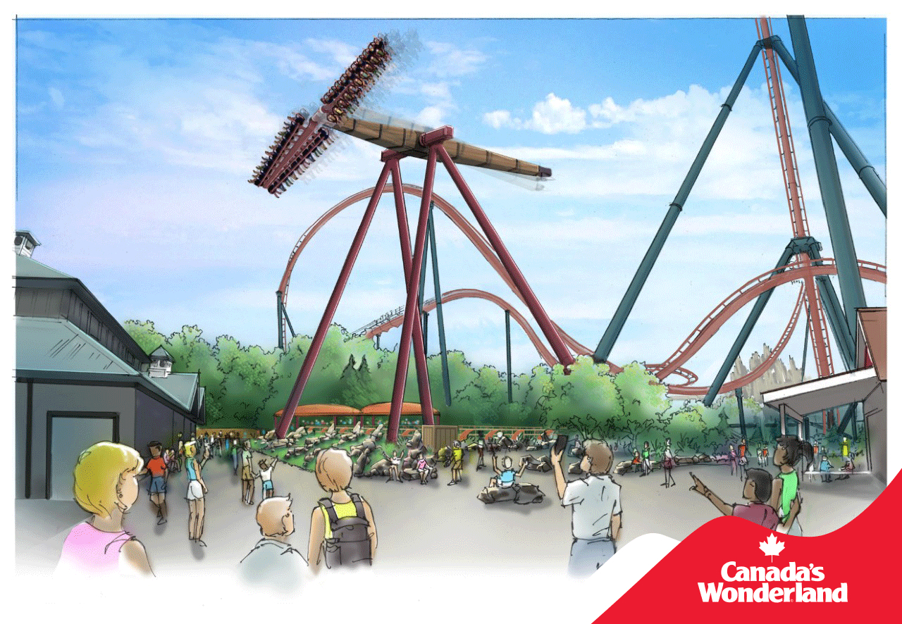 Canada’s Wonderland announces giant 360-degree spinning swing ride and ...